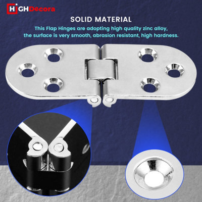 180-Degree Stainless Steel Flip Door Hinges, 30mm x 80mm, Counter Flap ...