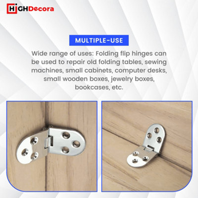 180-Degree Stainless Steel Flip Door Hinges, 30mm x 80mm, Counter Flap ...
