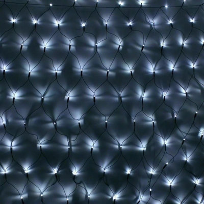 180 LED Cool White Net Lights (1.8m x 1.2m) - Battery Fairy Lights for ...