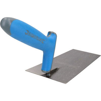 180 x 110mm Bucket Trowel Carbon Steel Soft-Grip Handle Cement Masonry ...