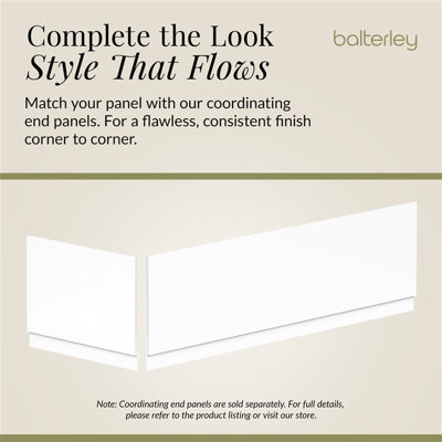 1800mm Gloss White MDF Bath Front Panel & Plinth