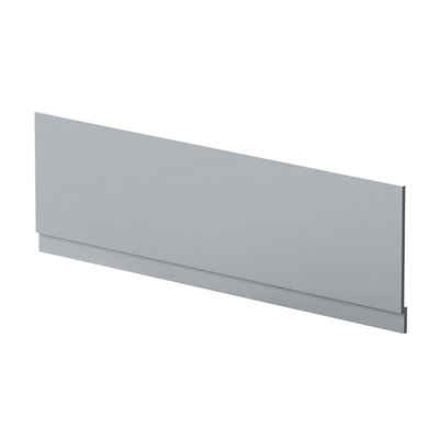1800mm Straight Reversible Bath Front Panel & Plinth - Satin Grey at B&Q