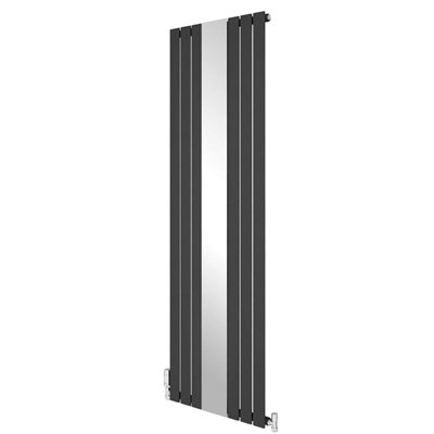 1800x535mm Anthracite Vertical Radiator - Single Flat Panel Design with ...
