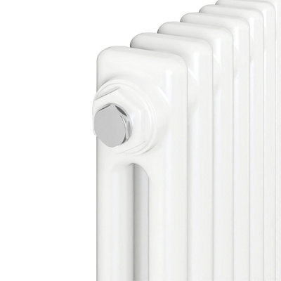 1800x560mm Vertical Traditional 2 Column Cast Iron Style Radiator White