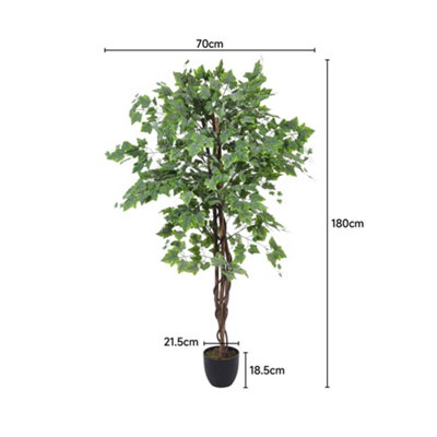 180cm H Artificial White Grape Tree, Fake Plant Pot, Imitation Tropical ...
