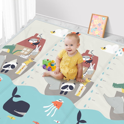 180cm x 160cm Playmat, Extra-Large&Thick Foldable Foam Baby Play Mat ...