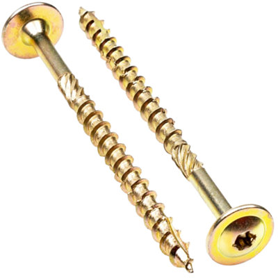 180mm Wood Screws Wafer Head ( Pack of: 100 ) Torx Screw Self Tapping ...
