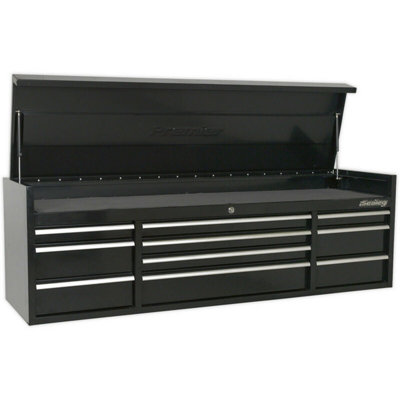 1830 x 500 x 565mm PREMIUM Topchest Tool Chest Heavy Duty 10 Drawer ...