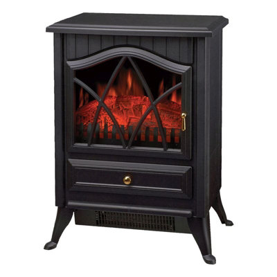 1850W Flame Effect Log Burning Stove Heater Electric Fire Place ...