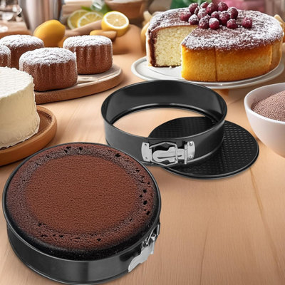 18cm Non Stick Spring Form Deep Round Cake Tin Cooking Baking Cookie Pan