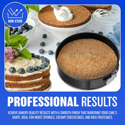 18cm Non Stick Spring Form Deep Round Cake Tin Cooking Baking Cookie Pan