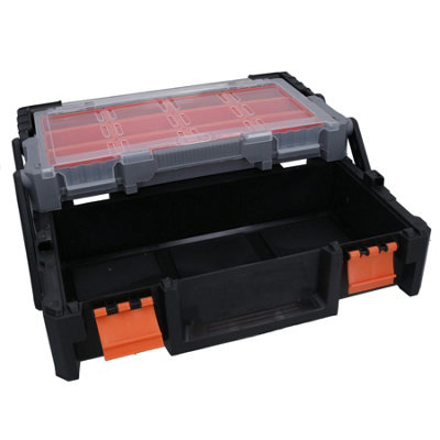 18in Cantilever Style Toolbox Tool Box Storage Container Organiser ...