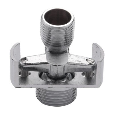 18mm Brass Shower Head Angle Adjuster Inlet Pipe Tilting Crank Foot ...