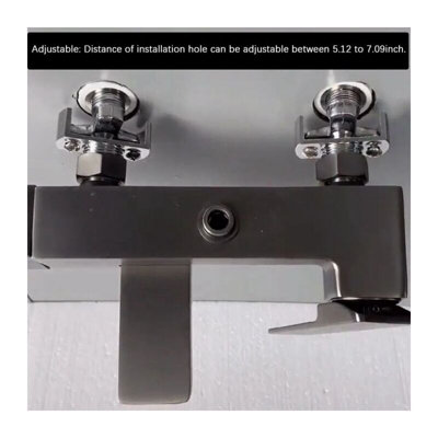 18mm Brass Shower Head Angle Adjuster Inlet Pipe Tilting Crank Foot ...