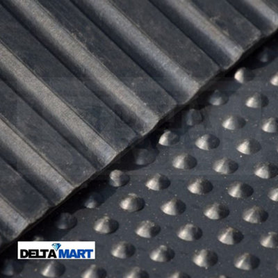 18mm Bubble Rubber Stable Mats 6ft x 4ft HeavyDuty Non Slip Flooring ...