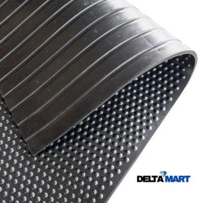 18mm Bubble Rubber Stable Mats 6ft x 4ft HeavyDuty Non Slip Flooring ...