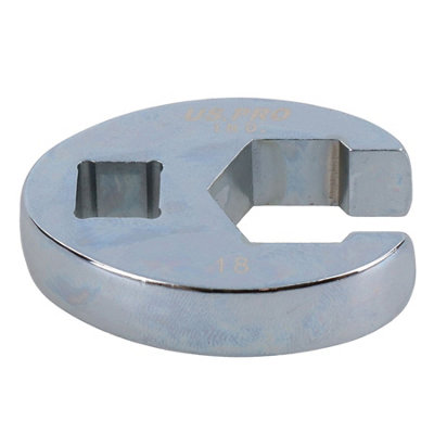 18mm Crowfoot Wrench 3/8" Drive Crows Feet Spanner for Torque Wrenches