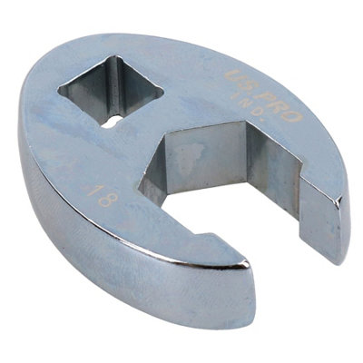 18mm Crowfoot Wrench 3/8" Drive Crows Feet Spanner for Torque Wrenches