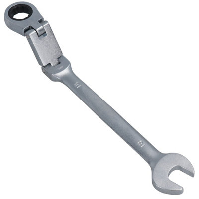 18mm Metric Double Jointed Flexi Ratchet Combination Spanner Wrench 72 ...