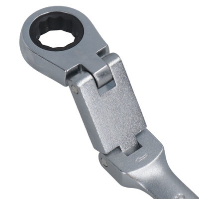 18mm Metric Double Jointed Flexi Ratchet Combination Spanner Wrench 72 ...