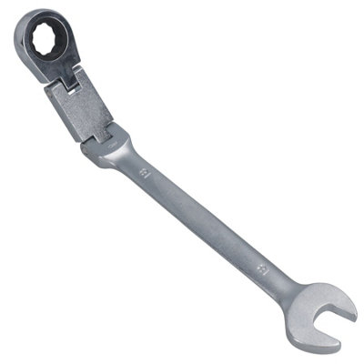 18mm Metric Double Jointed Flexi Ratchet Combination Spanner Wrench 72 ...