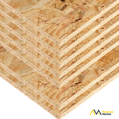 18mm Structural OSB 3 Sterling Board 8' x 4' (x10 Sheets) | DIY at B&Q