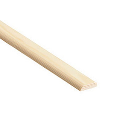 18mm x 6mm D Mould Pine Timber Bead 1.2m x 4 Total 4.2M tm595 | DIY at B&Q