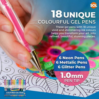 Neon color gel pens store