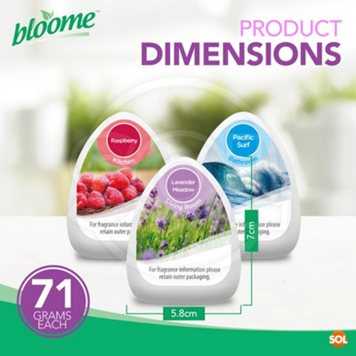 18pk Mini Gel Air Fresheners For Home , Multipack Bathroom Air Freshener