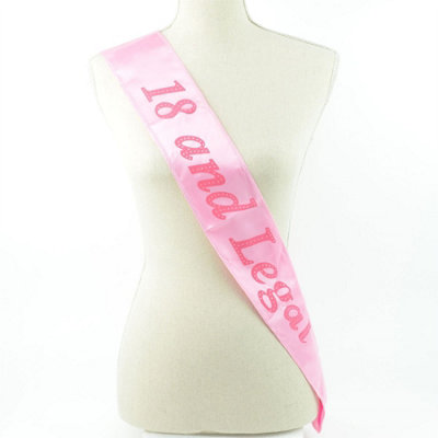 18th Birthday Sash for Celebration Fancy Dress Party Supplies Banner ...