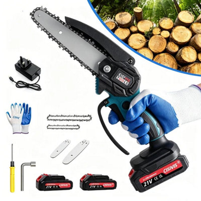 18V Cordless Chainsaw , Wood Cutter , 4 Inch and 6 Inch Saw