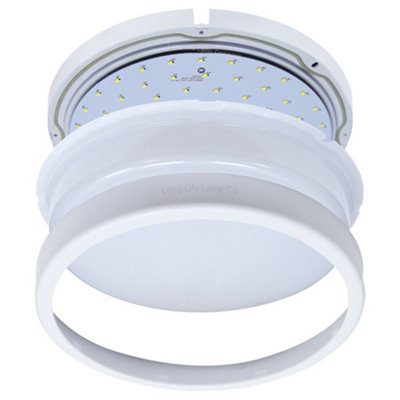 18w LED Bulkhead Ceiling Light Mounted Round Dome 6500k Cool White