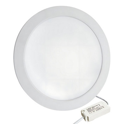 18w LED Panel Light Round Recessed Back Lit 6500k 18WSCW02