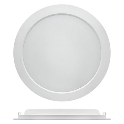 18w LED Panel Light Round Recessed Back Lit 6500k 18WSCW02