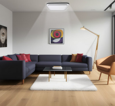 18W LED Square Ceiling Light, Black Edge, daylight 6500K, 1900 Lumen