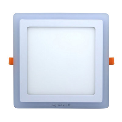 18w Recessed Ceiling LED Square Panel Blue