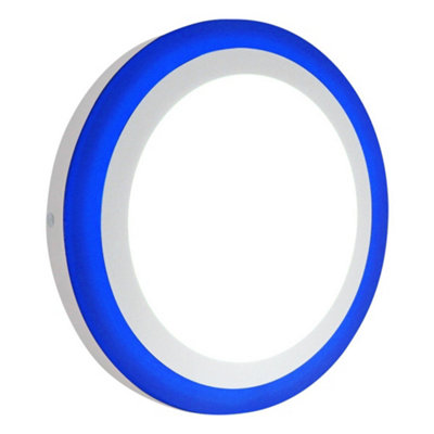 18w Surface Mount Ceiling LED Round Panel Blue