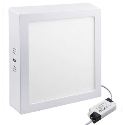 18w Surface Mount LED Square Panel 6500K Cool White