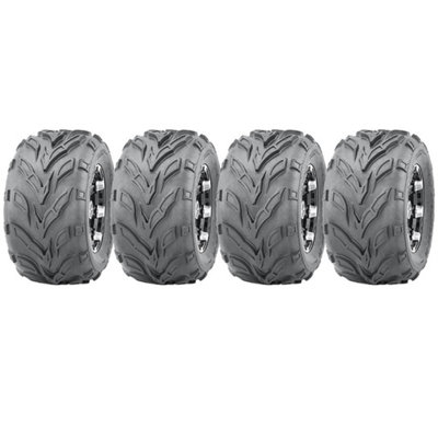 18x9.50-8 ATV Quad Tyres, Rims P361 Dirt Trail Road Legal 4x100mm PCD ...