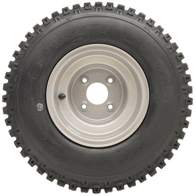 18x9.50-8 Twin Axle ATV Quad Trailer Kit 4 Knobby Wheels AL-KO Hub ...
