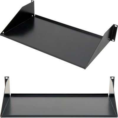 19" 2U Equipment Rack Module Support Shelf Data Cabinet Storage ...