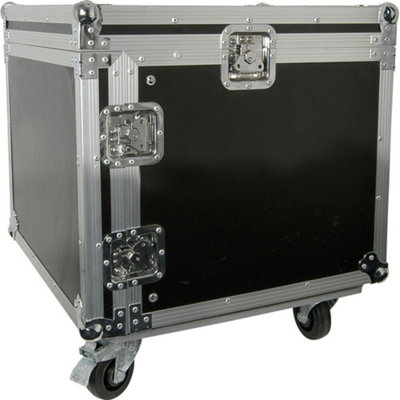 19" 8U Equipment Rack With Wheels Patch Panel Mount Case PA DJ Mixer ...