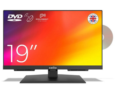 19 INCH LED TV WITH BUILT-IN DVD PLAYER AND PERFECT PITCH SOUND