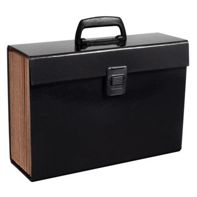 19 Pocket Expanding A4 Box File Organiser Paper Documents Foolscap ...