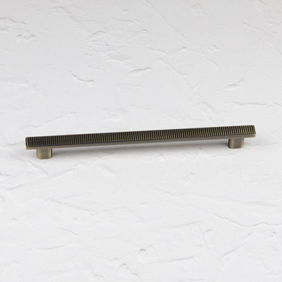 192mm Antique Brass Cabinet Handle Gold Brushed Textured Kitchen ...