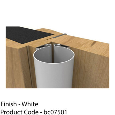 1950mm White Hinge Knuckle Side Door Finger Protector Strip Heavy Duty ...