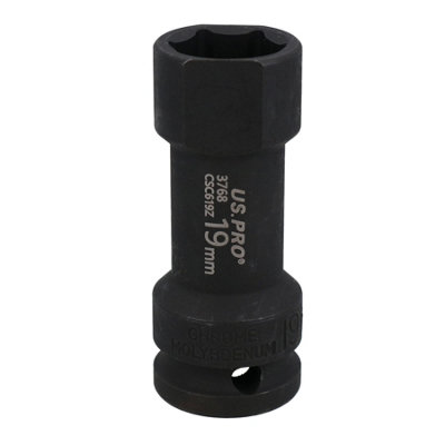 19mm 1/2" Drive Deep Strut Socket for Unistrut Type Channel 72mm Long ...