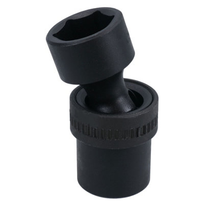 19mm 1/2in Drive Universal Swivel Wobble Metric Impact Shallow Socket 6 ...