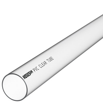 19mm 5 Metre PVC Clear Plastic Flexible Hose Pipe With FREE Stainless ...
