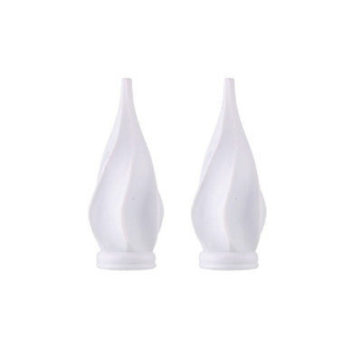 19mm Curtain Pole Ends Finials Pack of 2 Adjustable Screws Available in ...